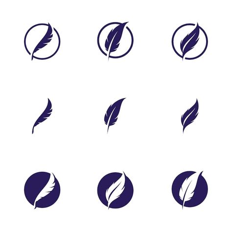 Feder Logo Vektoren Und Illustrationen Zum Kostenlosen Download Freepik