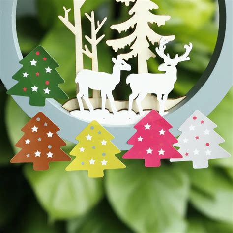 200 шт веселые рождественские наклейки необычная Рождественская елка Deco стикер Diy Красочные