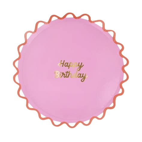 Meri Meri Gebaksbordjes Happy Birthday Wiggle Edge 8st Bestellen