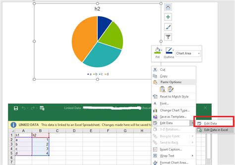 Excel How Do I View The Source Data Of A Graph From Excel In Word Stack Overflow