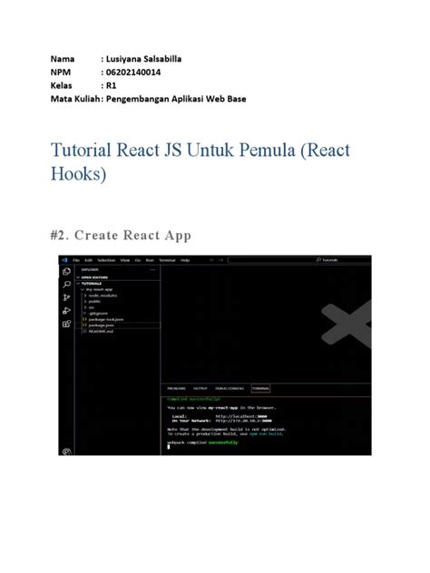 Tutorial React Js Untuk Pemula React Hooks Pdf