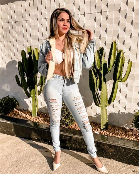 Jaqueta Jeans Peluda
