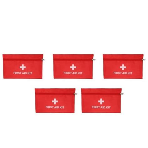 Qiilu Sac Durgence 5 Piècesensemble Sac De Médecine Potable Vide étui