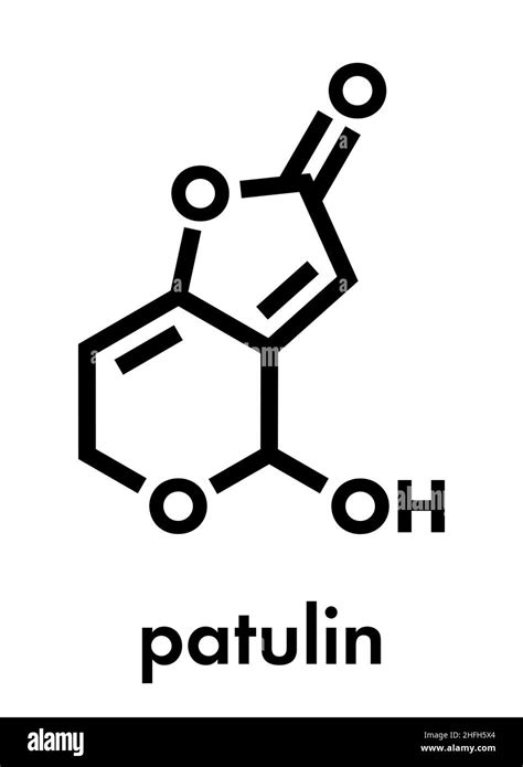 Patulin Mycotoxin Molecule Skeletal Formula Stock Vector Image And Art
