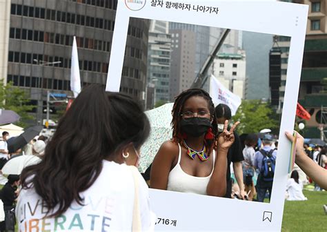 퀴어문화축제 살자 함께하자 나아가자 민중의소리