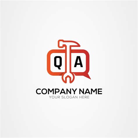 Premium Vector Letter Qa Aq Creative Logo With Services Icon Or Chat