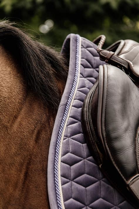 Kentucky Saddle Pad Velvet Jumping Purple Amiko And Friends