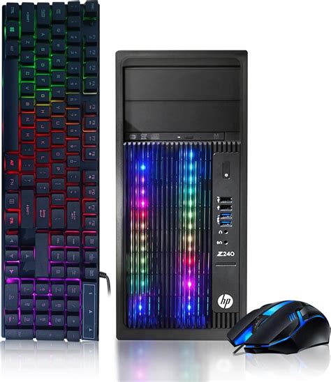 Amazon Com HP RGB Gaming Desktop PC Intel Quad I Up To GHz GB