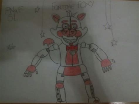 Dibujo de Funtime Foxy FNaF Amino Español Amino