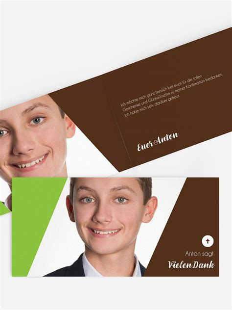 Dankeskarte Konfirmation Modern