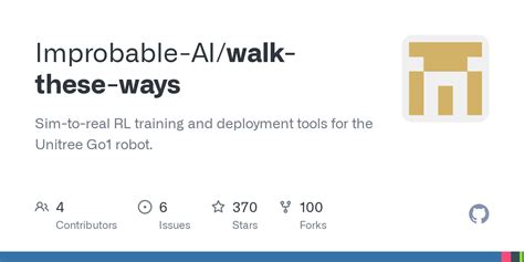 Github Improbable Ai Walk These Ways Sim To Real Rl Training And