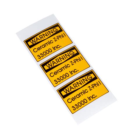 PET Anti Static Caution Label Warning Sticker Self Adhesive Label Sticker And Anti Static Label