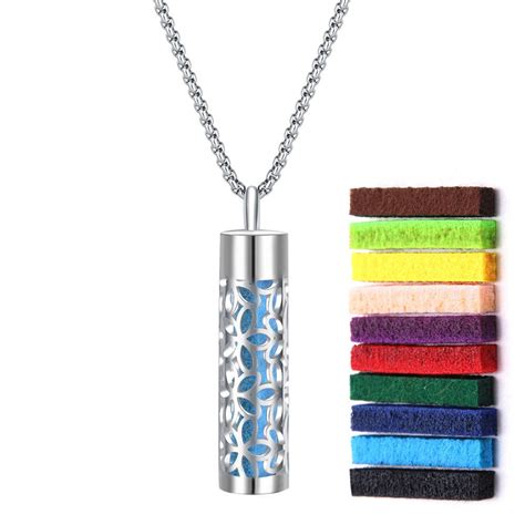 Rskk Long Stainless Aromatherapy Necklace Scented Necklace A Constant