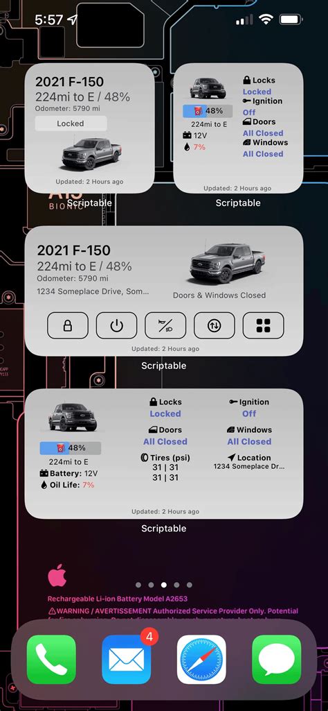 Fordpass Scriptable Widget V2022xx Ios Ipad Macos Bronco6g