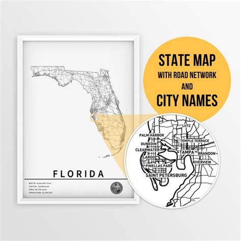 Free Printable Map Florida Cities Download Free Printable Map Florida