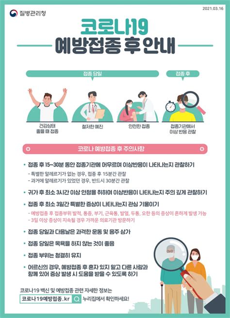 코로나19 예방접종 후 안내 포항 속시원 내과