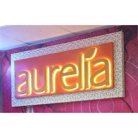 Rectangle Letter Acrylic Led Glow Sign Board For Advertising At ₹ 500