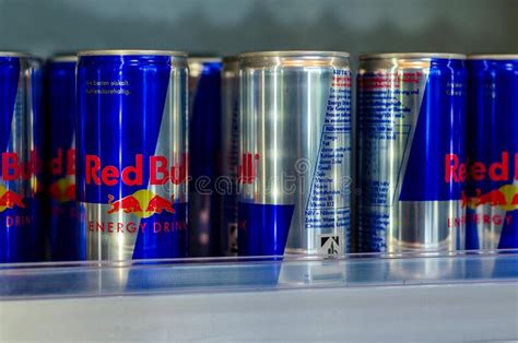 Geseke Germany August 07 2021 Red Bull Energy Drink For Sale In The Store Editorial