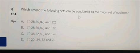 Q Which Among The Following Sets Can Be StudyX