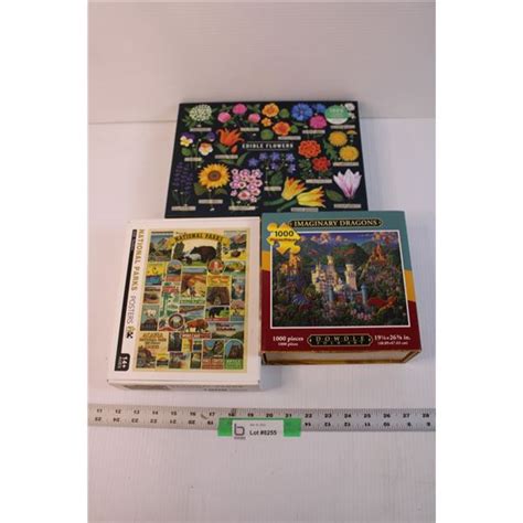 3 Assorted Puzzles Bodnarus Auctioneering