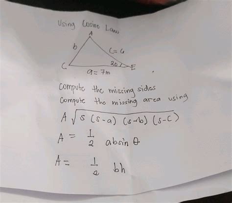 Using Losine Law Compute The Missing Sides StudyX