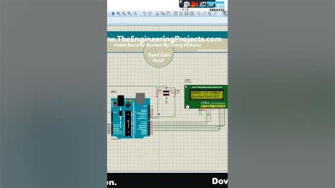 Smart Home Security System Using Arduino Proteus Simulation Youtube