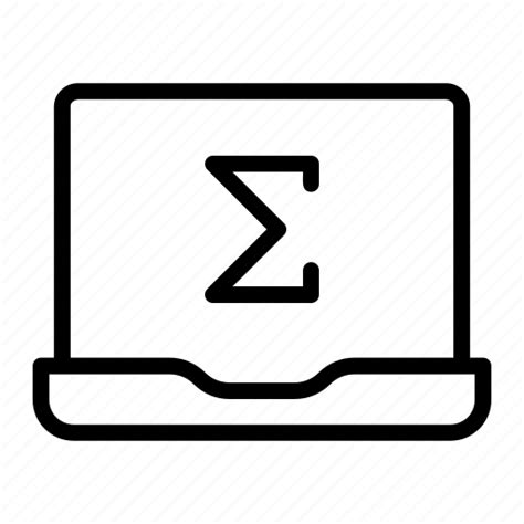 Summation Education Maths Mathematics Total Sum Laptop Icon Download On Iconfinder