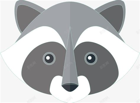 手绘卡通动物小浣熊头像矢量图png图片免费下载 素材eixlyiov 88ICON