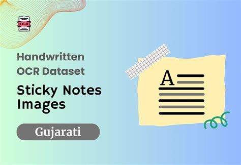 Gujarati Handwritten Sticky Notes Ocr Image Dataset