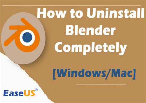How To Uninstall Blender Completely Quick Guide
