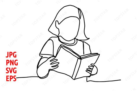 Book Reading Drawing