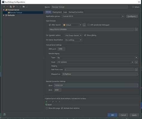 Tomcat Remote Connect Failed Ides Support Intellij Platform Jetbrains