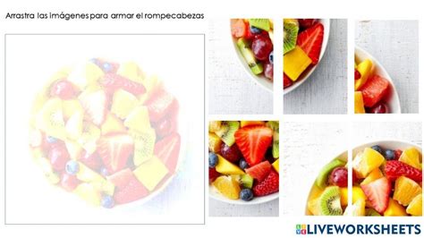 Alimentos Nutritivos Interactive Activity Live Worksheets