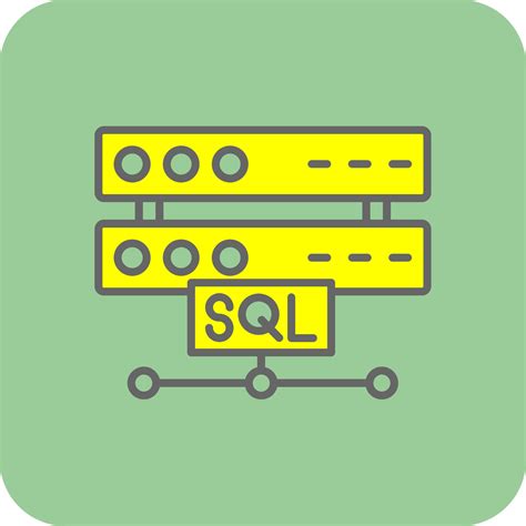 Sql Filled Yellow Icon 44105534 Vector Art At Vecteezy