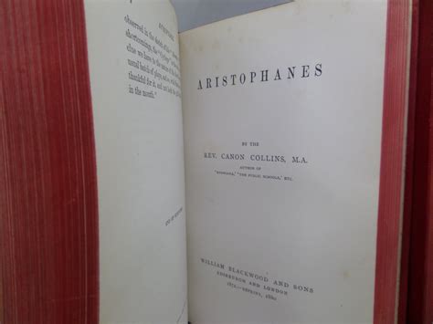 Blackwoods Ancient Classics For English Readers Vellum Bound In 8 Vol