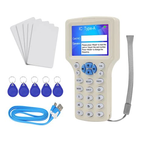 Rfid Super Featured Smart Card Reader 125khz Key Card Copier Rfid Duplicator 1356mhz Encrypted