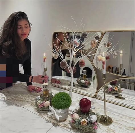 عکسی ممنوعه از دنیز دایی که نباید دیده میشد مشروبات الکی در سفره هفت سین علی دایی