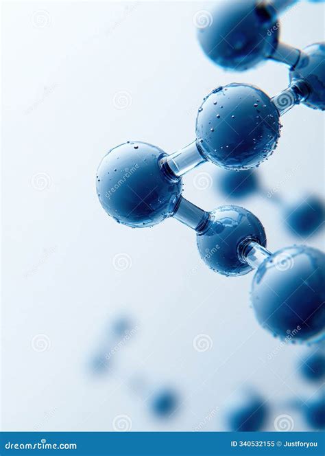 Molecular Structure On Light Background Stock Illustration Illustration Of Fluid Liquid