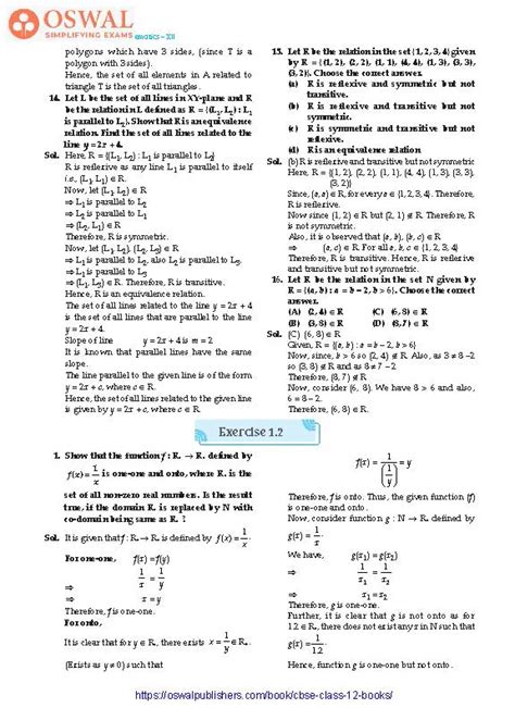 Ncert Solutions For Class 12 Maths Chapter 1 Exercise 12