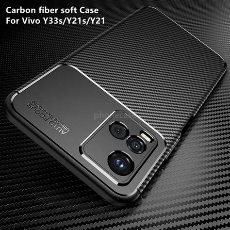 For Vivo Y S Y S Y Y S Y T Y T Matte Carbon Fiber Soft Phone Case Silicone Shockproof