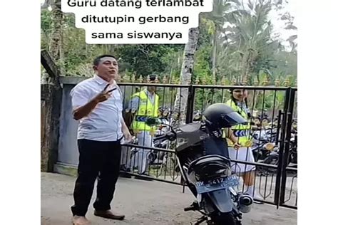 Viral Guru Terlambat Datang Dilarang Masuk Ke Sekolah Suara Merdeka