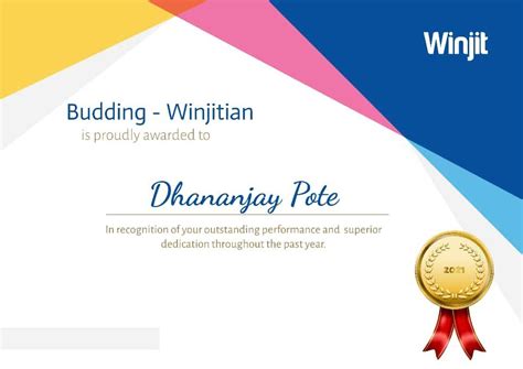 Dhananjay Pote On Linkedin Gratitude Winjittechnologies Rewardsandrecognition 40 Comments