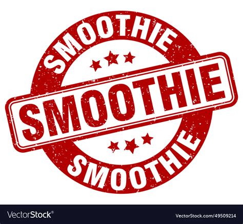 Smoothie Stamp Label Round Grunge Sign Royalty Free Vector