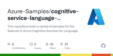 Github Azure Samples Cognitive Service Language Samples This Repository Hosts A Variety Of