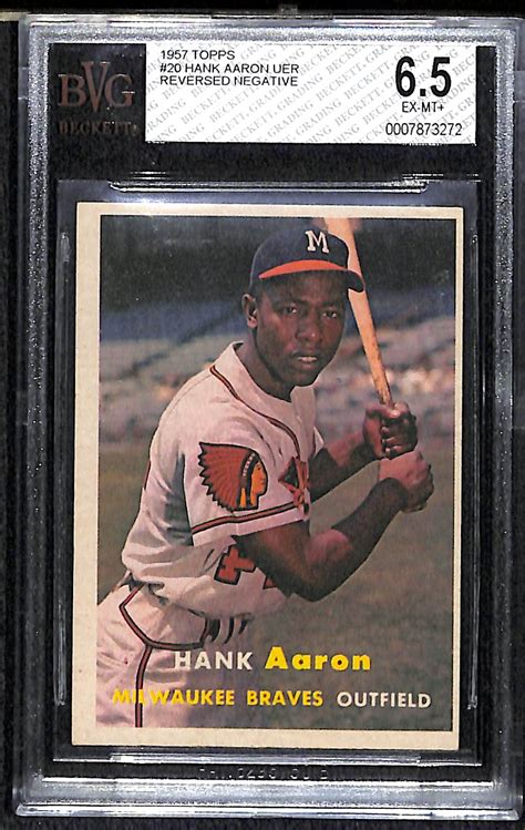 Lot Detail Topps Hank Aaron UER BVG