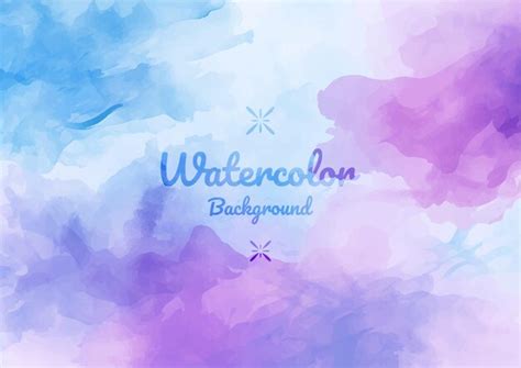 Premium Vector Vibrant Purple Watercolor Background