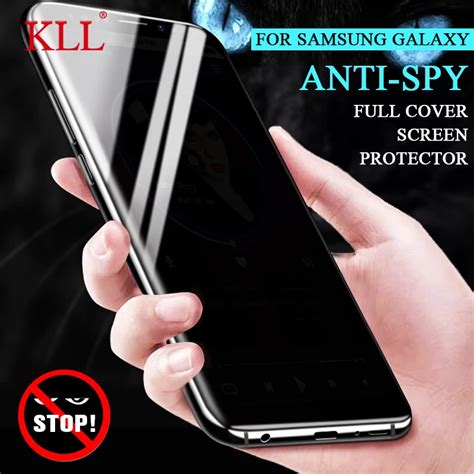 Buy 3d Curved Anti Spy Tempered Glass For Samsung Note
