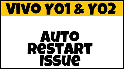 Vivo Y Y Auto Switch Off Problem Mobile Restarting Automatically YouTube