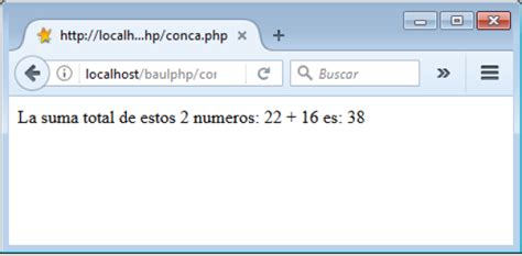 Concatenación PHP Concepto con ejemplos BaulPHP