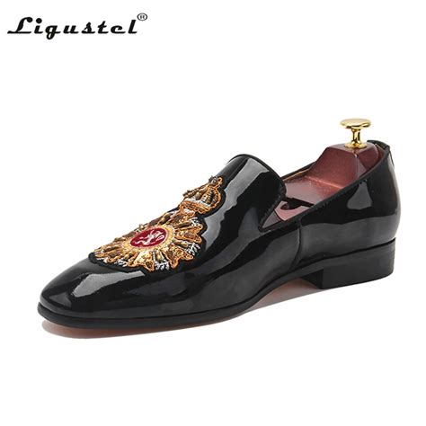 BUTY SKÓRZANE Ligustel męskie oryginalne mokasyny męskie luksusowe